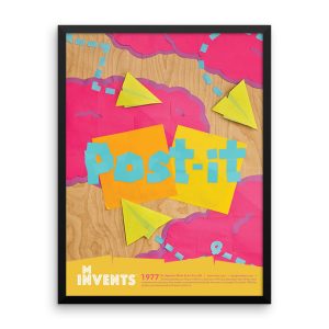 Post-It Note Poster Framed - replaceeverything