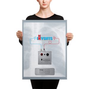Battery-Operated External Pacemaker Poster Canvas - replaceeverything